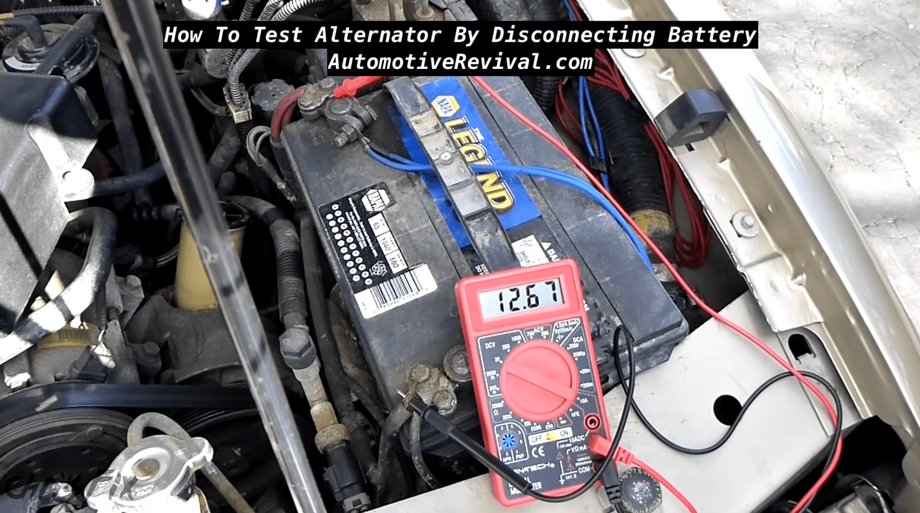 How To Test Alternator By Disconnecting Battery?
